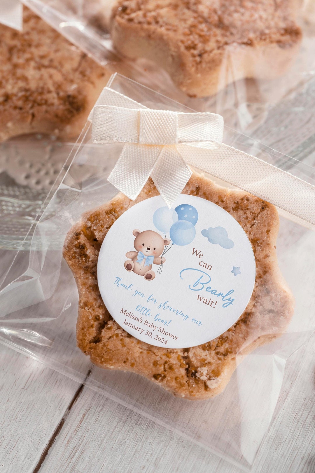 Teddy Bear Baby Shower Favor Labels: Personalized Stickers - Etsy