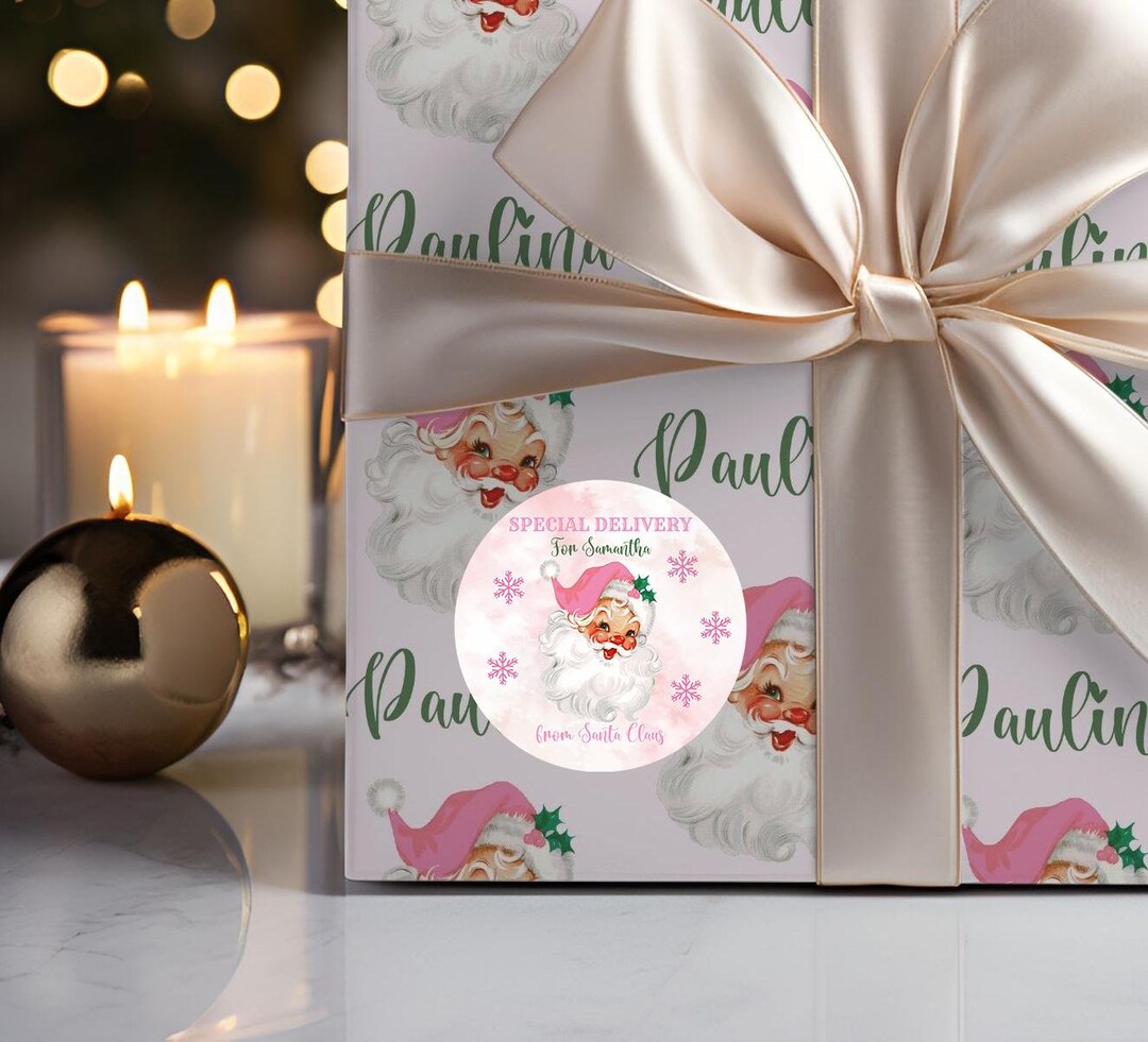 Personalized Christmas Stickers, Special Delivery From Santa Tags ...