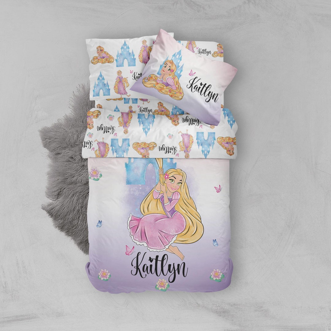 Rapunzel Bedding Set, Girls Tangled Duvet Cover, Rapunzel Twin Set ...