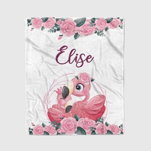 Flamingo Crib Bedding, Flamingo Baby Bedding Set, Flower Flamingo ...