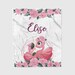 Flamingo Crib Bedding, Flamingo Baby Bedding Set, Flower Flamingo ...