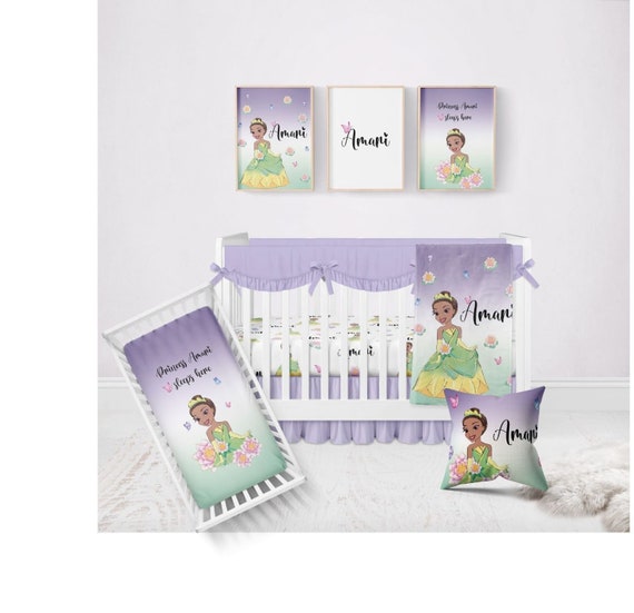 Princess Crib Beddingprincess Sheet Baby Girl Nursery Crib | Etsy