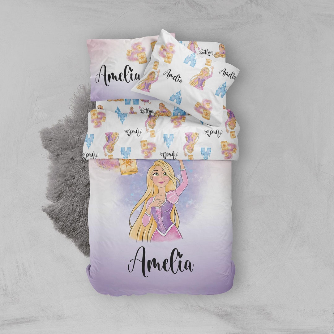 Rapunzel Bedding Set, Girls Tangled Duvet Cover, Rapunzel Twin Set ...