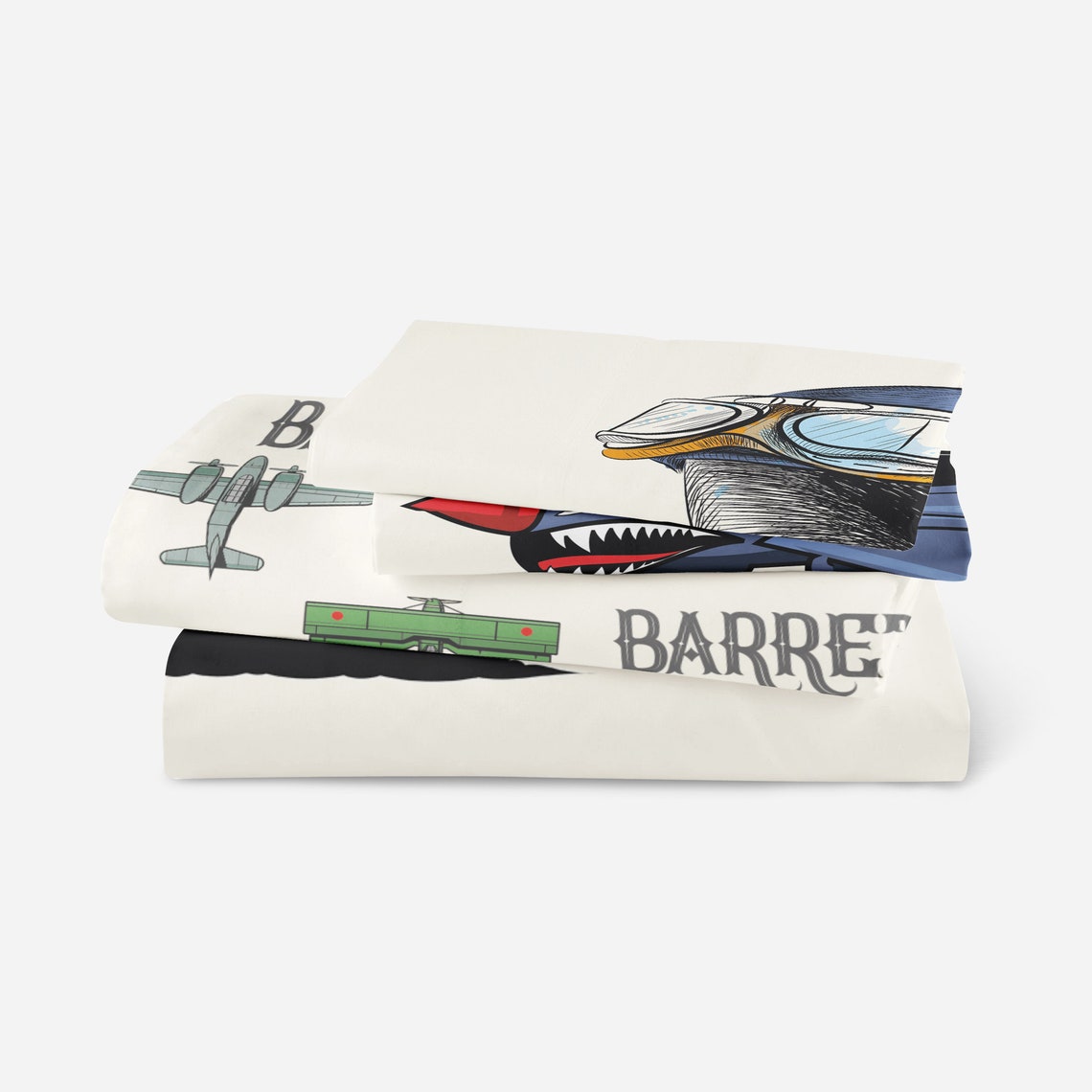 Plane Duvet Cover Set Personalized Bedding Pilot Bedding - Etsy