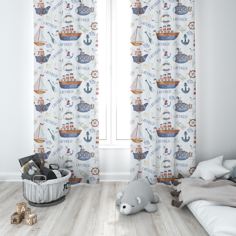Nautical Curtains - Etsy
