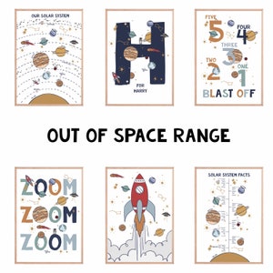 Solar System Fact Print + Fun Facts | Space Poster | Nursery Prints ...