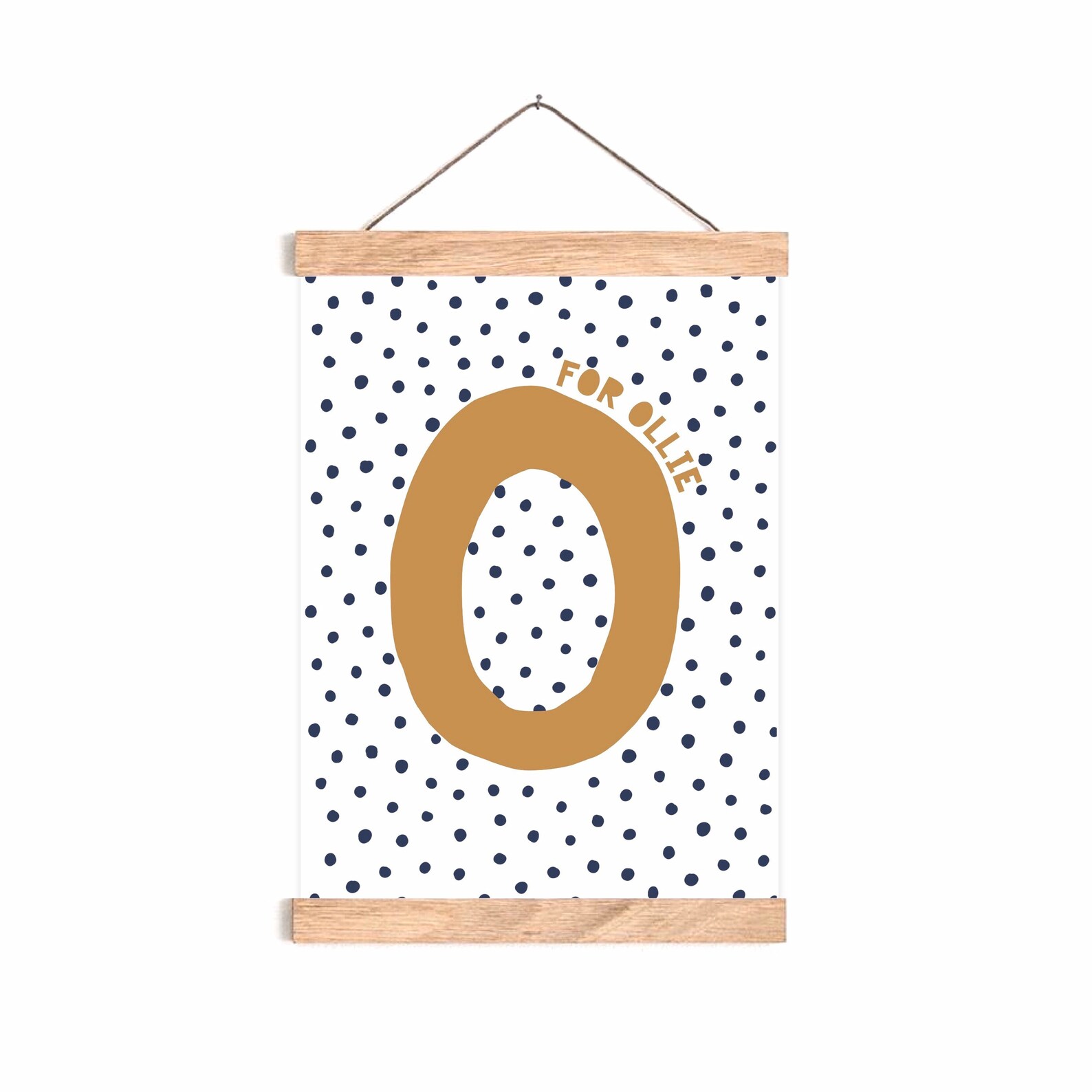 Personalised Name and Letter Poster | Birth Announcement | Nursery ...