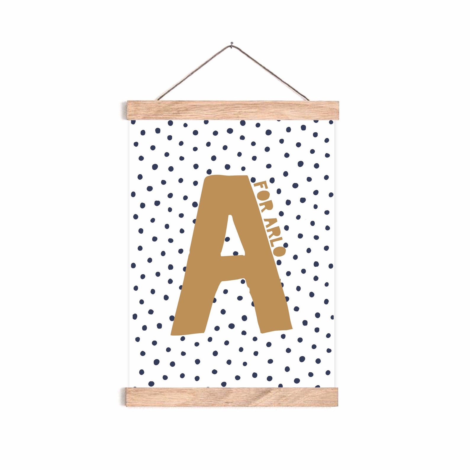 Personalised Name and Letter Poster Birth Announcement - Etsy