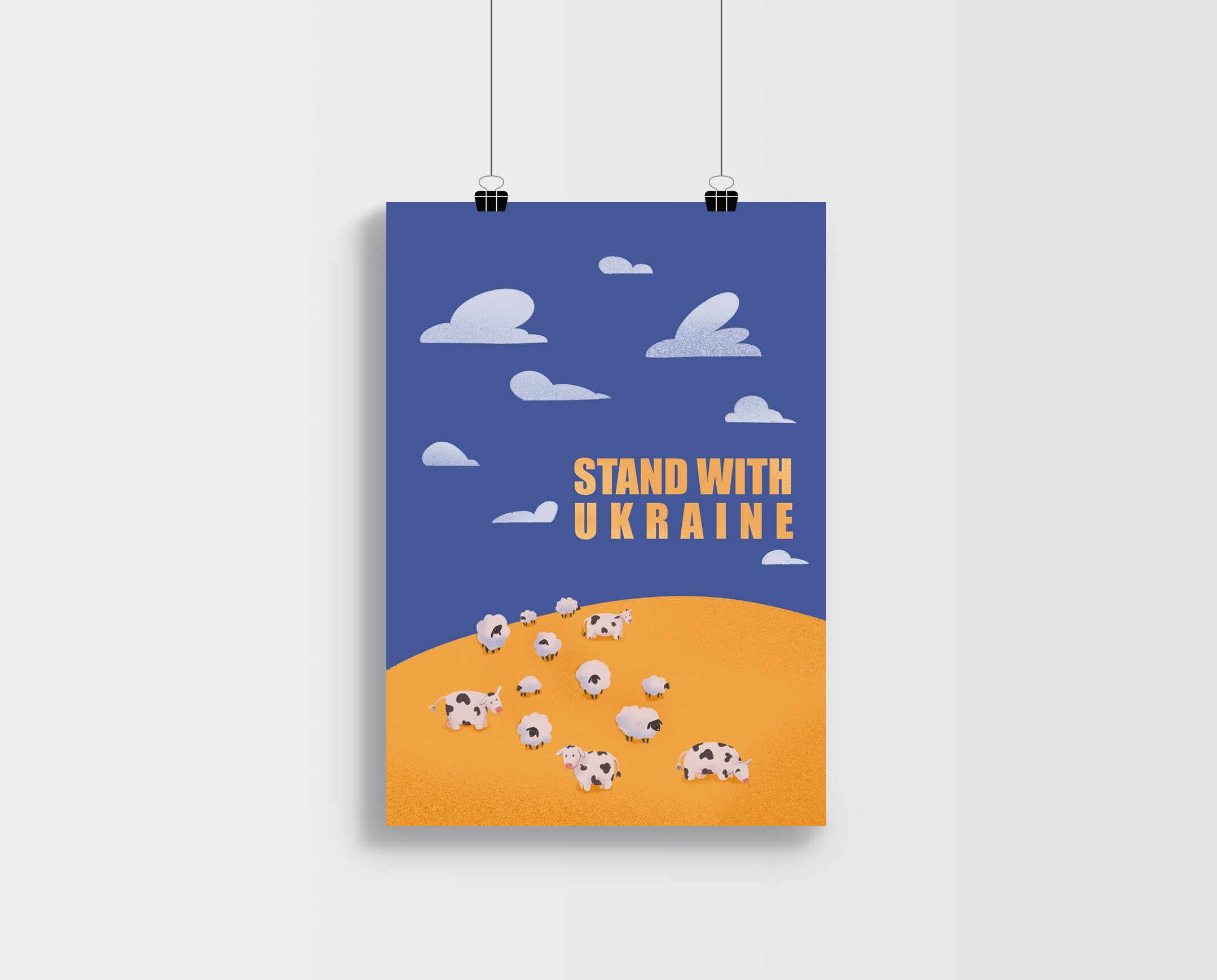 Stand With Ukraine Poster for Printing. A4 Size - Etsy