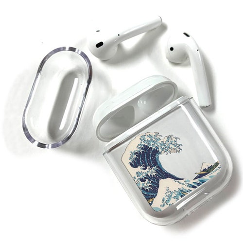 The Great Wave Gift Clear Airpods Cases Hard Shell Airpods | Etsy
