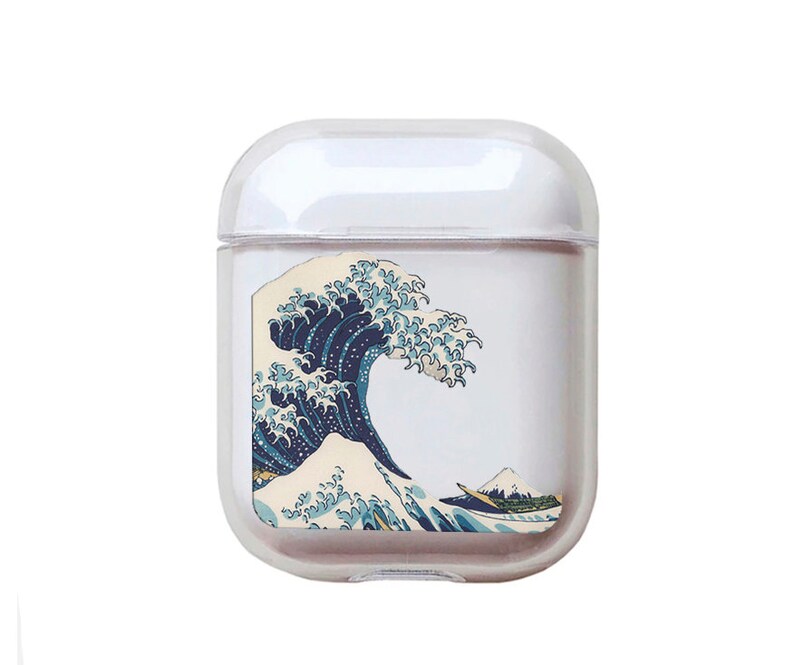 The Great Wave Gift Clear Airpods Cases Hard Shell Airpods | Etsy