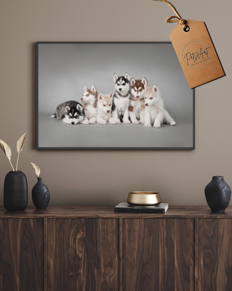Siberian Husky Artwork, Digital Download, Printable Wall Art, Siberian ...