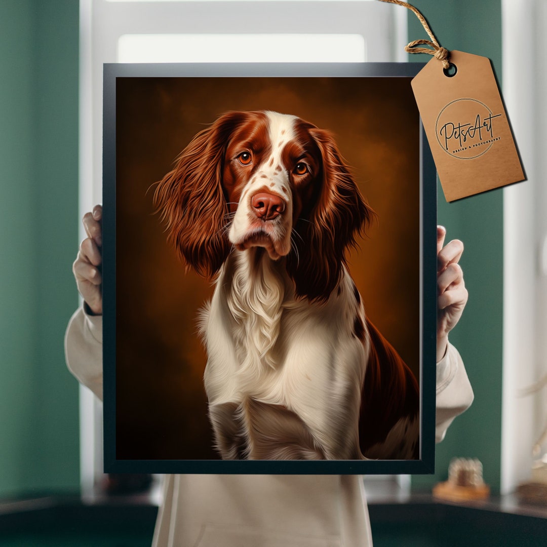Irish Red and White Setter Artwork Digital Download Printable Wall Art ...