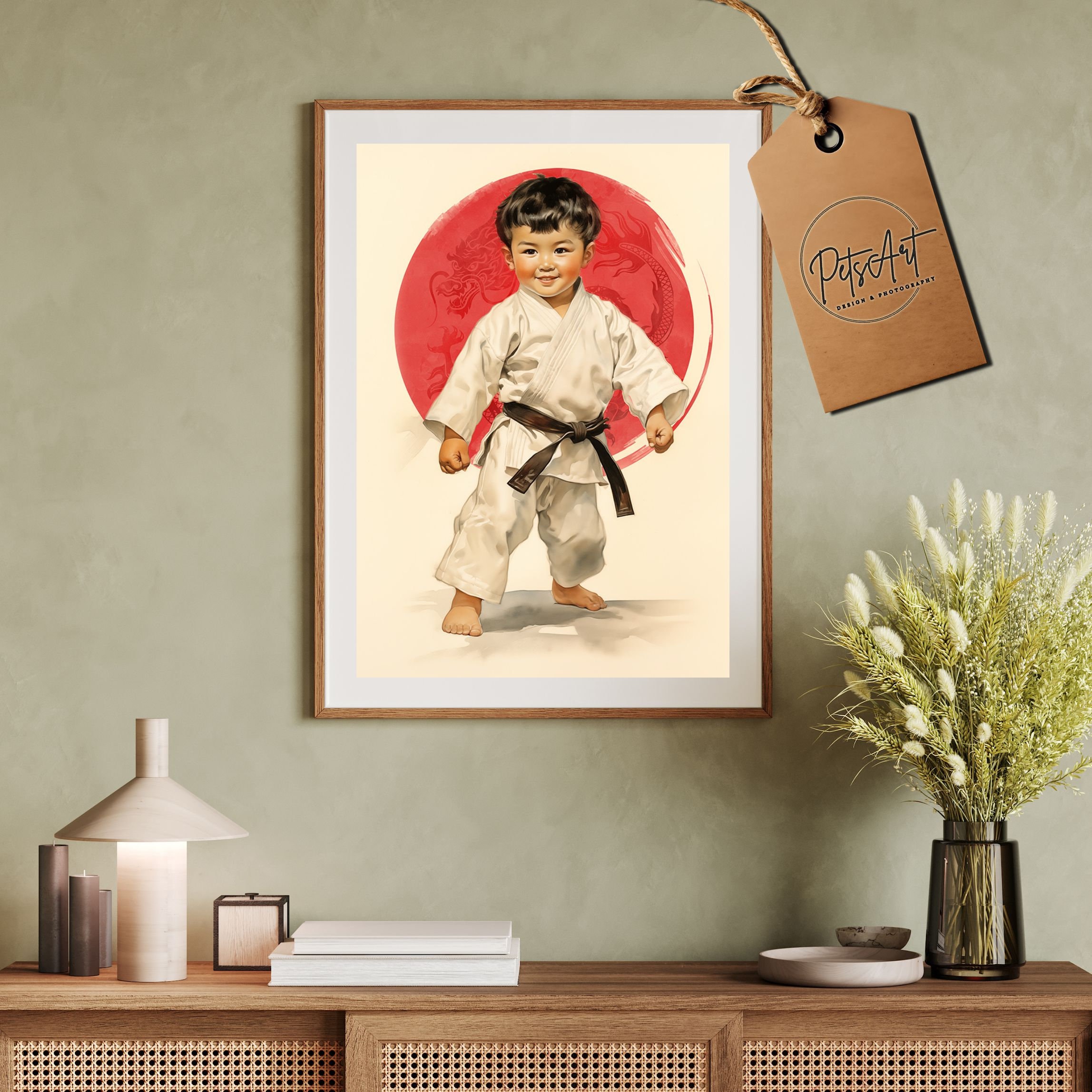 Karate Boy Artwork Digital Download Printable Wall Art Young Martial ...