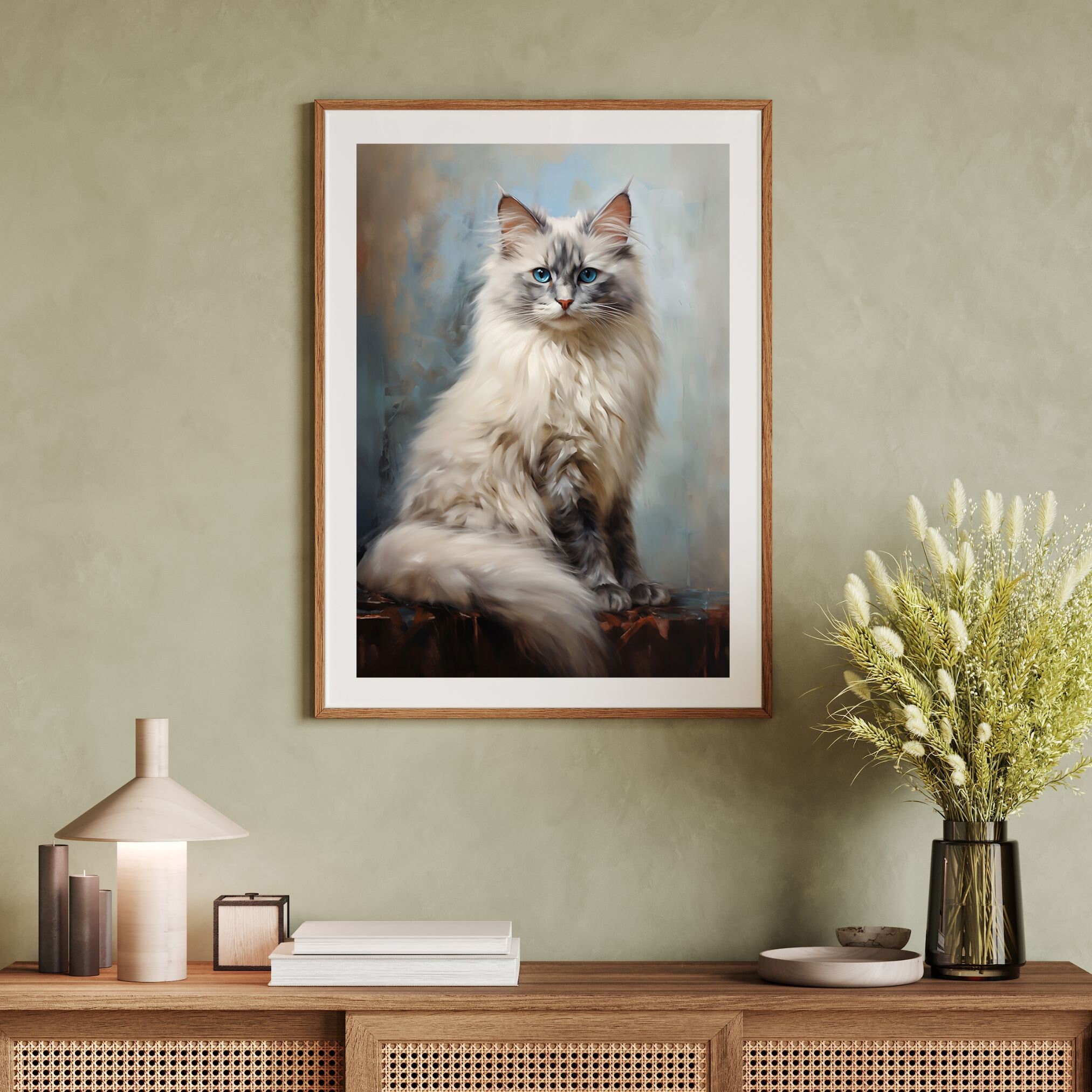 Ragdoll Cat Wall Art, Digital Download, Printable Wall Art, Ragdoll ...