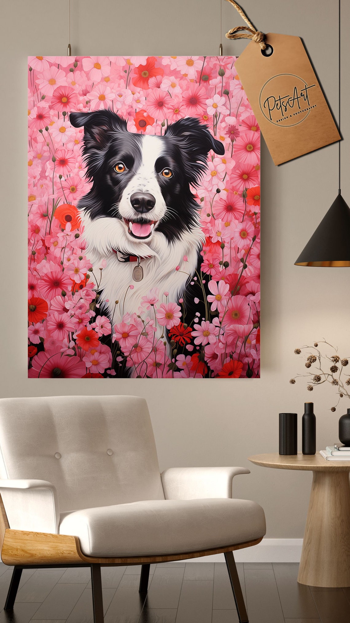 Border Collie Artwork, Digital Download, Printable Wall Art,border ...