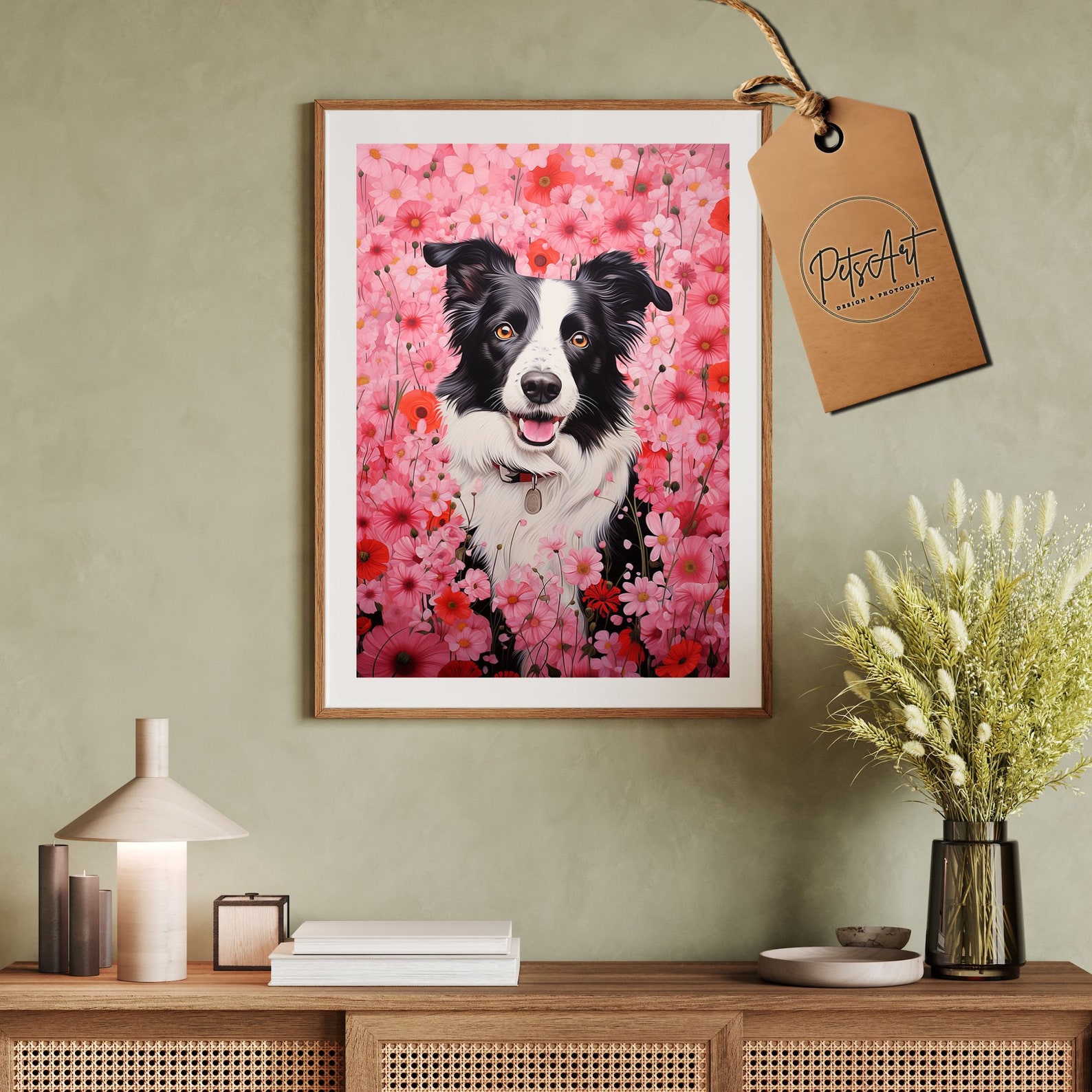 Border Collie Artwork, Digital Download, Printable Wall Art,border ...
