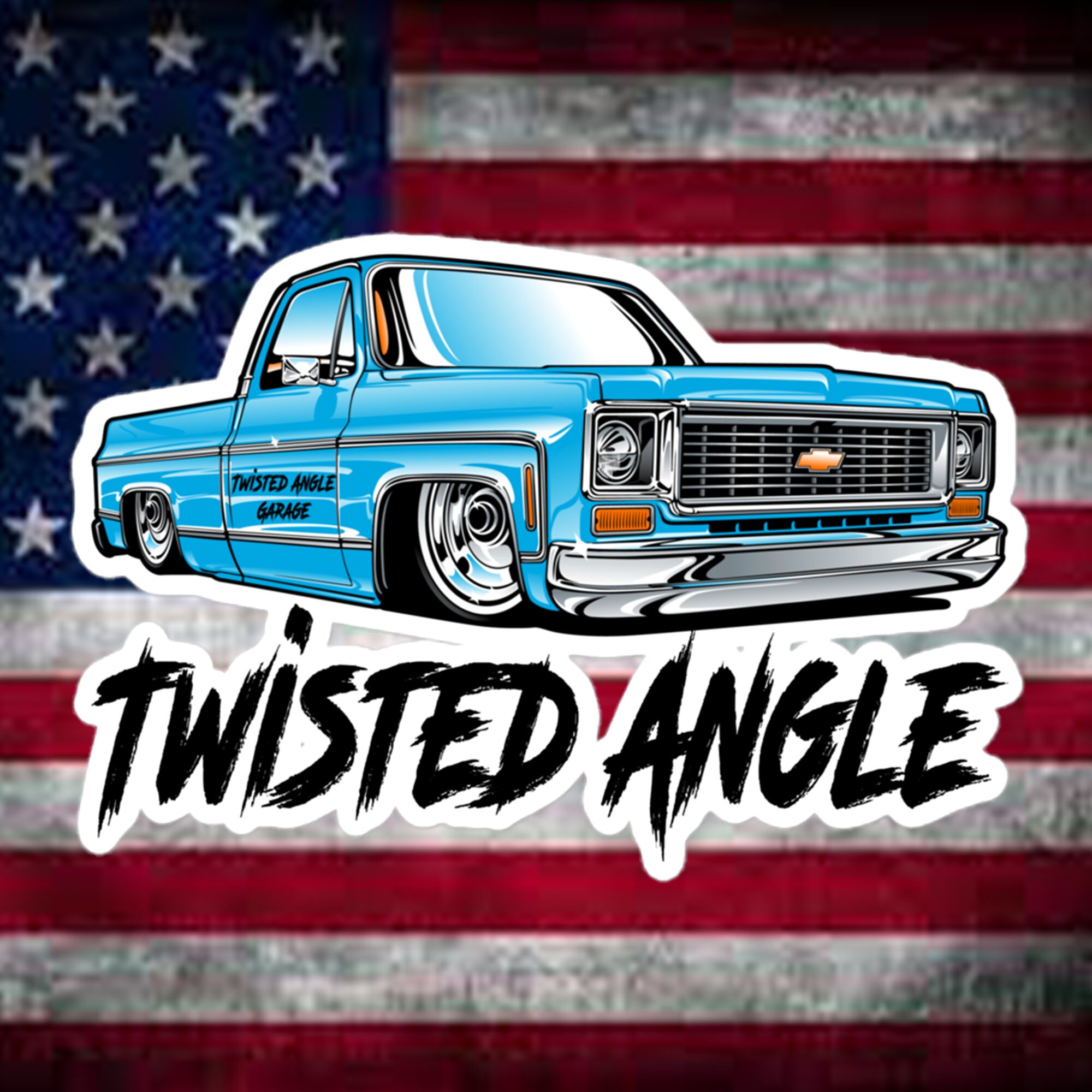 High-octane Style: Race Car Sticker. C10 Chevrolet Sticker - Etsy