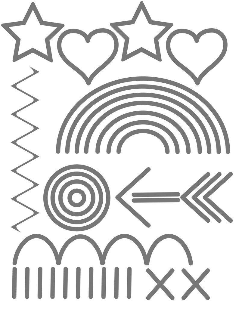 Prewriting Practice Worksheets, Trace Lines, Fine Motor Skills (PNG) - Etsy