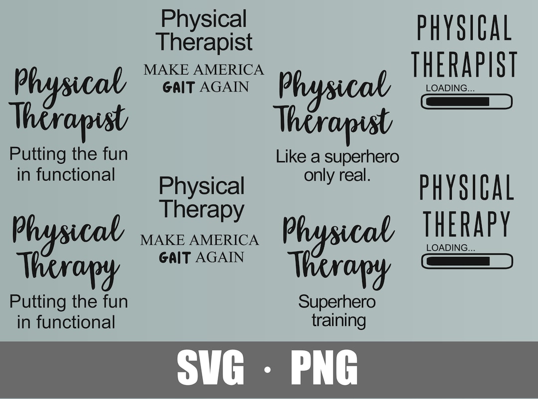 Physical Therapy, Physiotherapy, Physical Therapist Decal HTV Templates ...