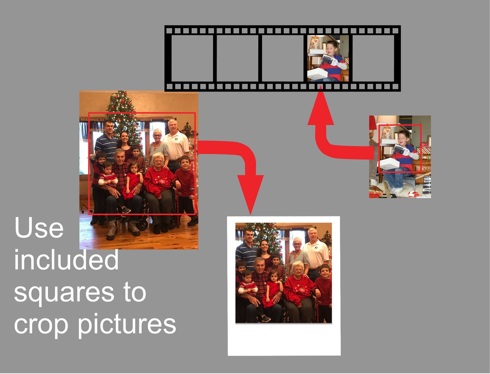 Film Strip and Picture Template SVG PNG Add Your Own Pictures, Film ...