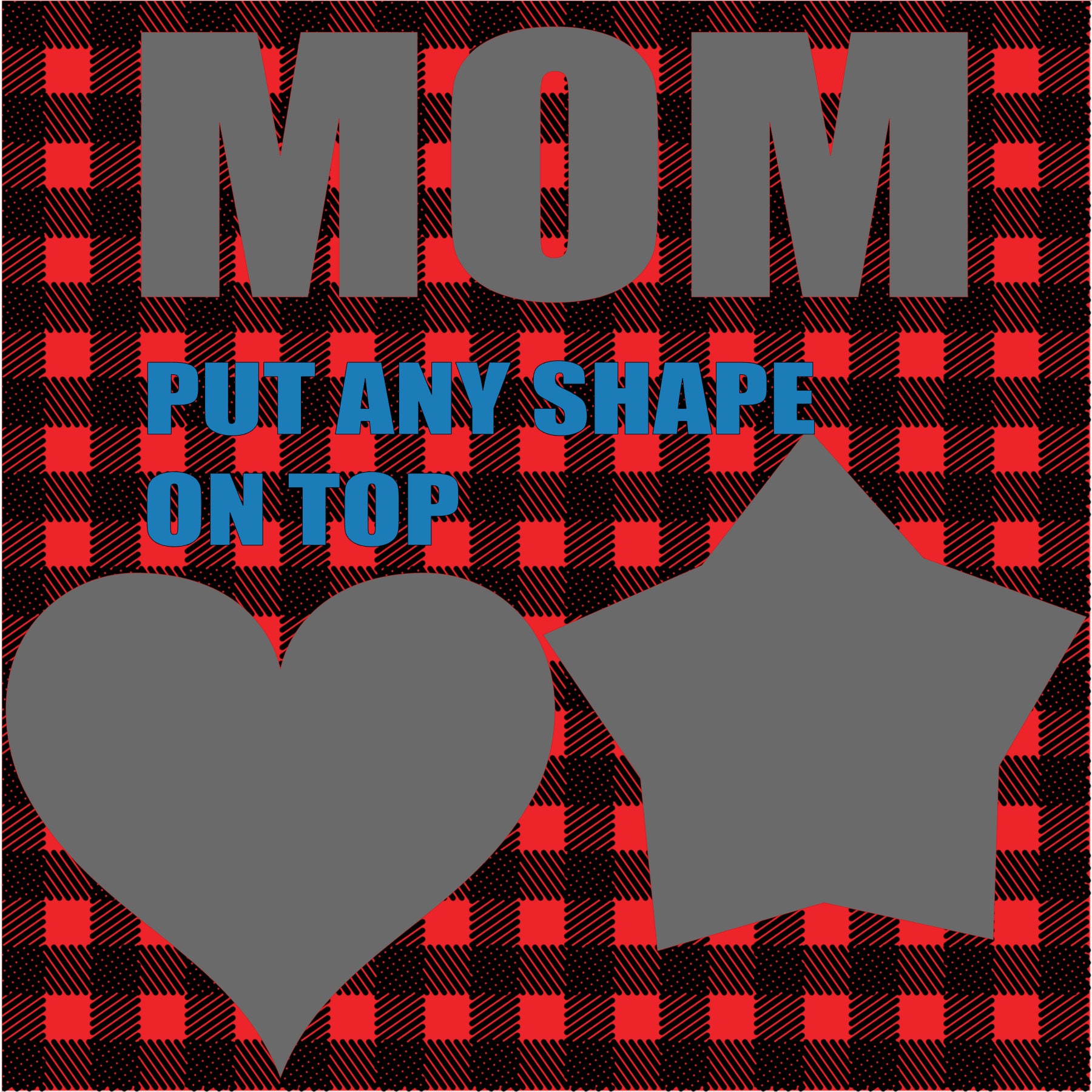 Buffalo Plaid Template, Create Your Own Colors (PNG Digital Download ...
