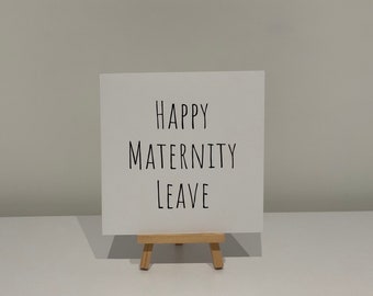 Maternity leave card | Etsy