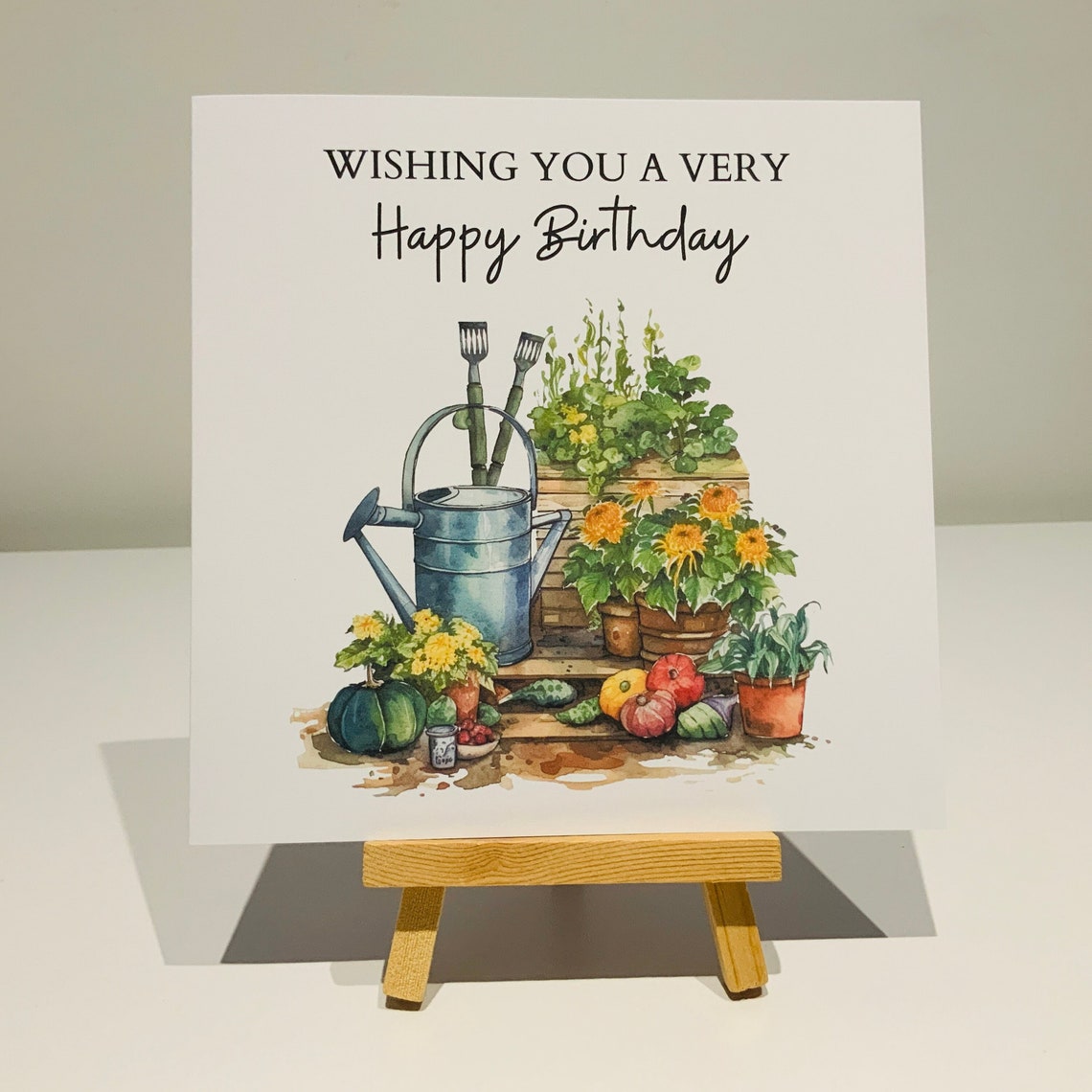 Birthday Card, Gardening Birthday Card, Garden, Happy Birthday ...