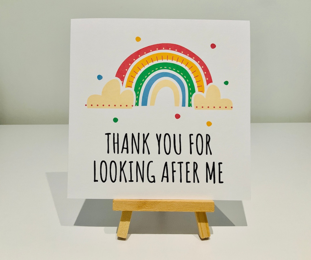 Thank You for Looking After Me Card, Doctor, Nurse, Carer, Frontline ...