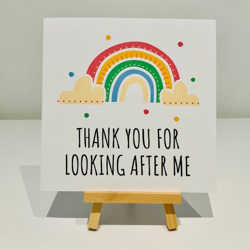 Thank You for Looking After Me Card Doctor Nurse Carer - Etsy