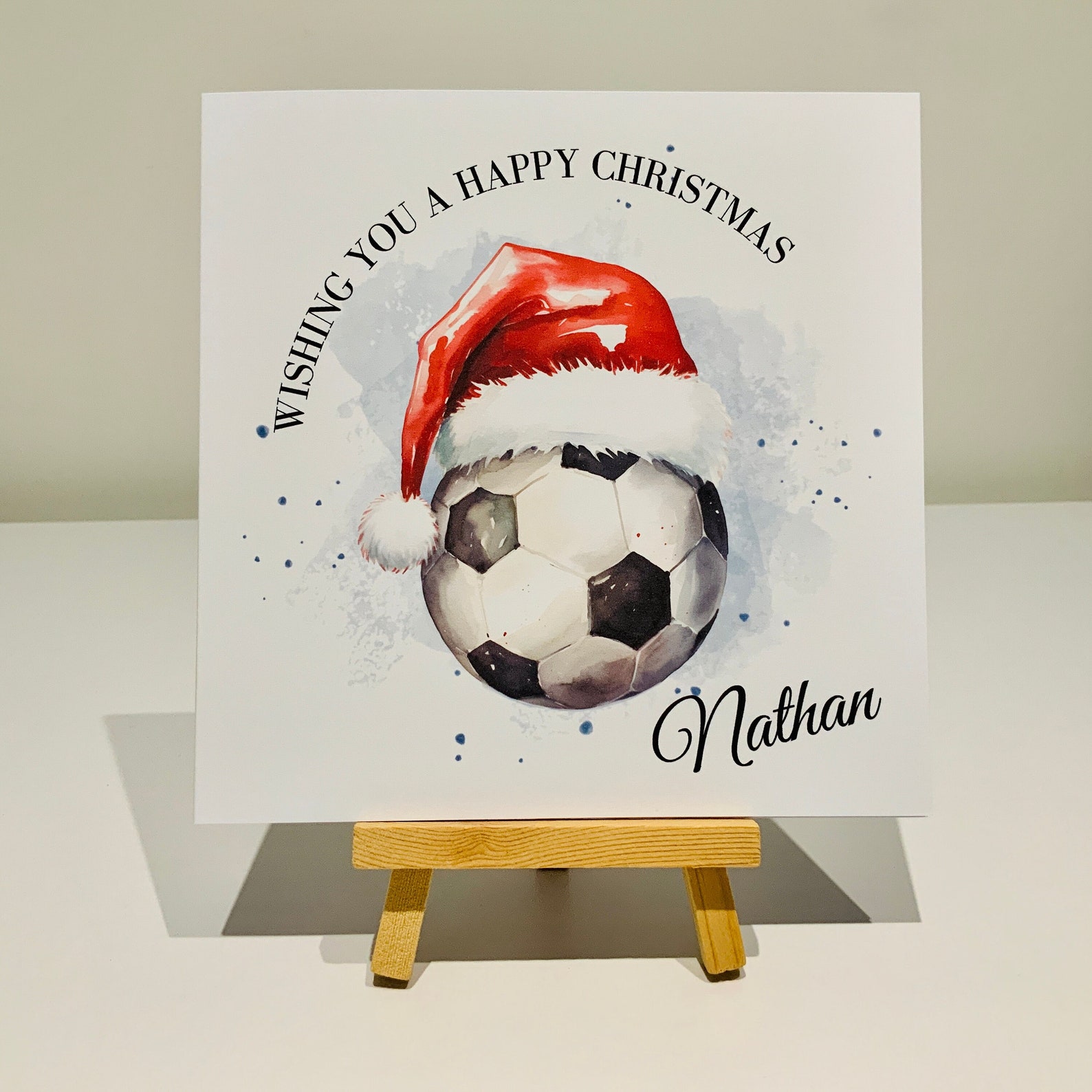Football Christmas Card, Personalised Football Christmas Card, Boys ...