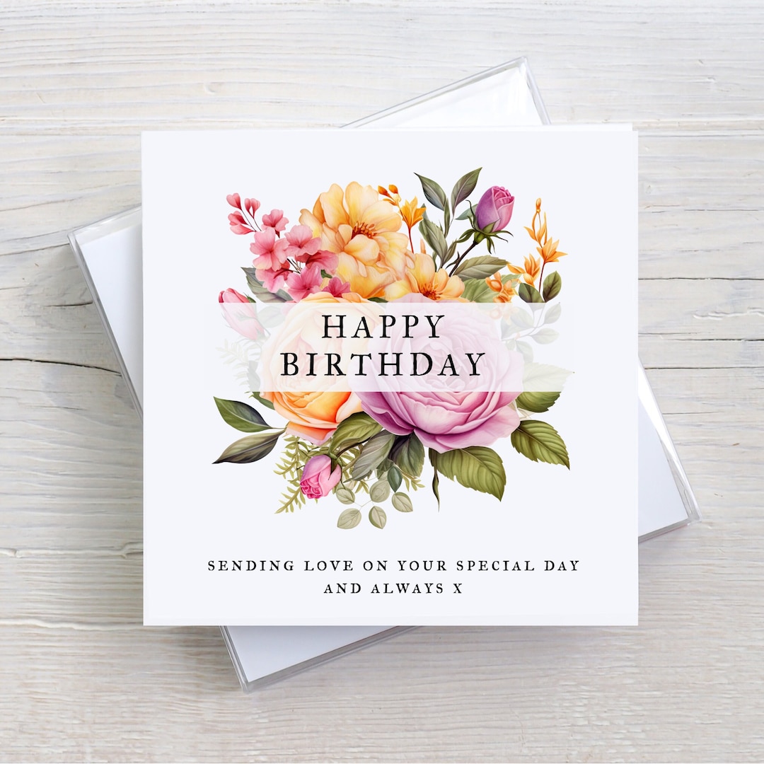 Birthday Card, Female Birthday Card, Happy Birthday, Ladies Birthday ...
