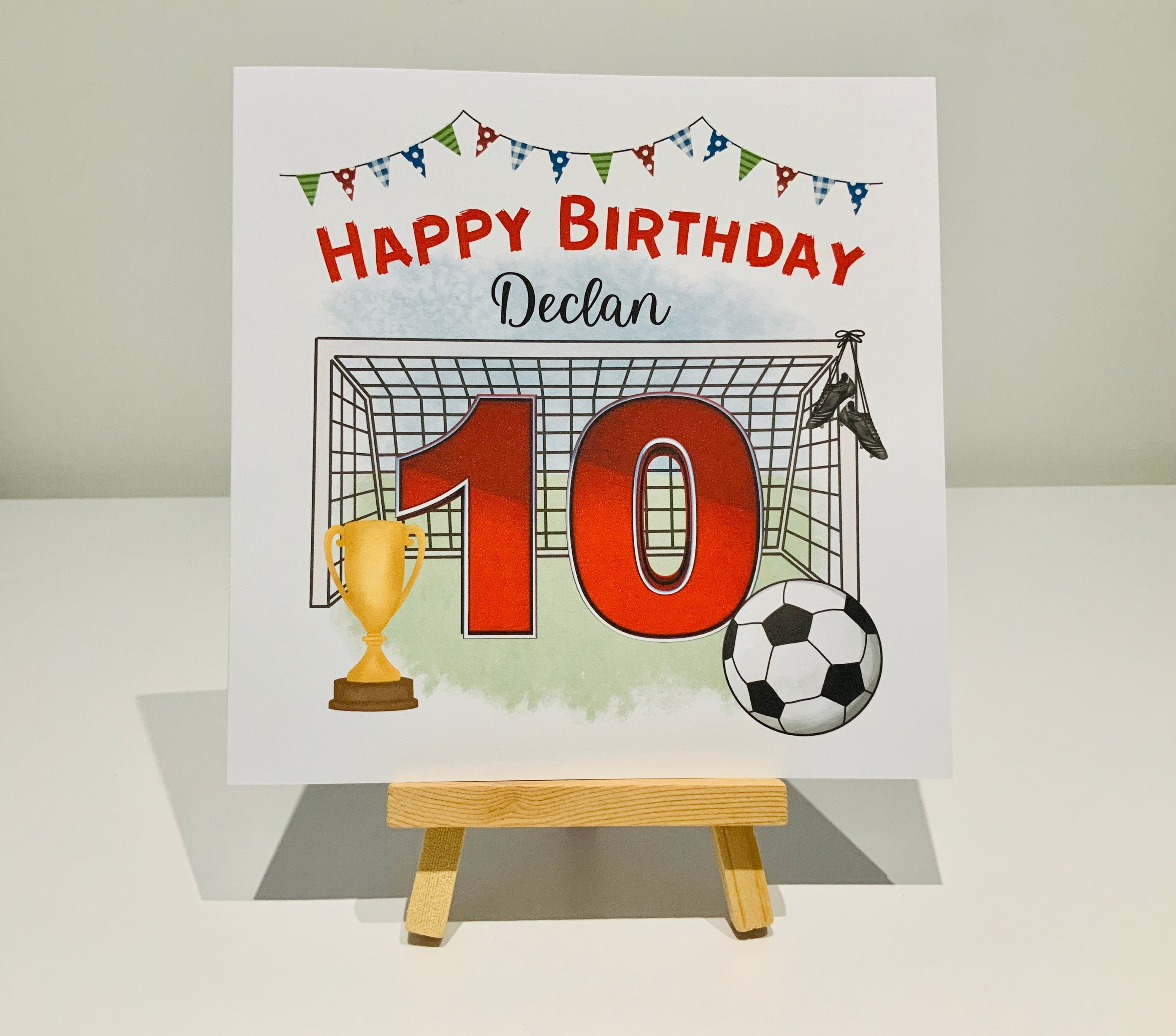 Boys 10th Birthday Card Personalised Boy 10th Birthday Card - Etsy UK