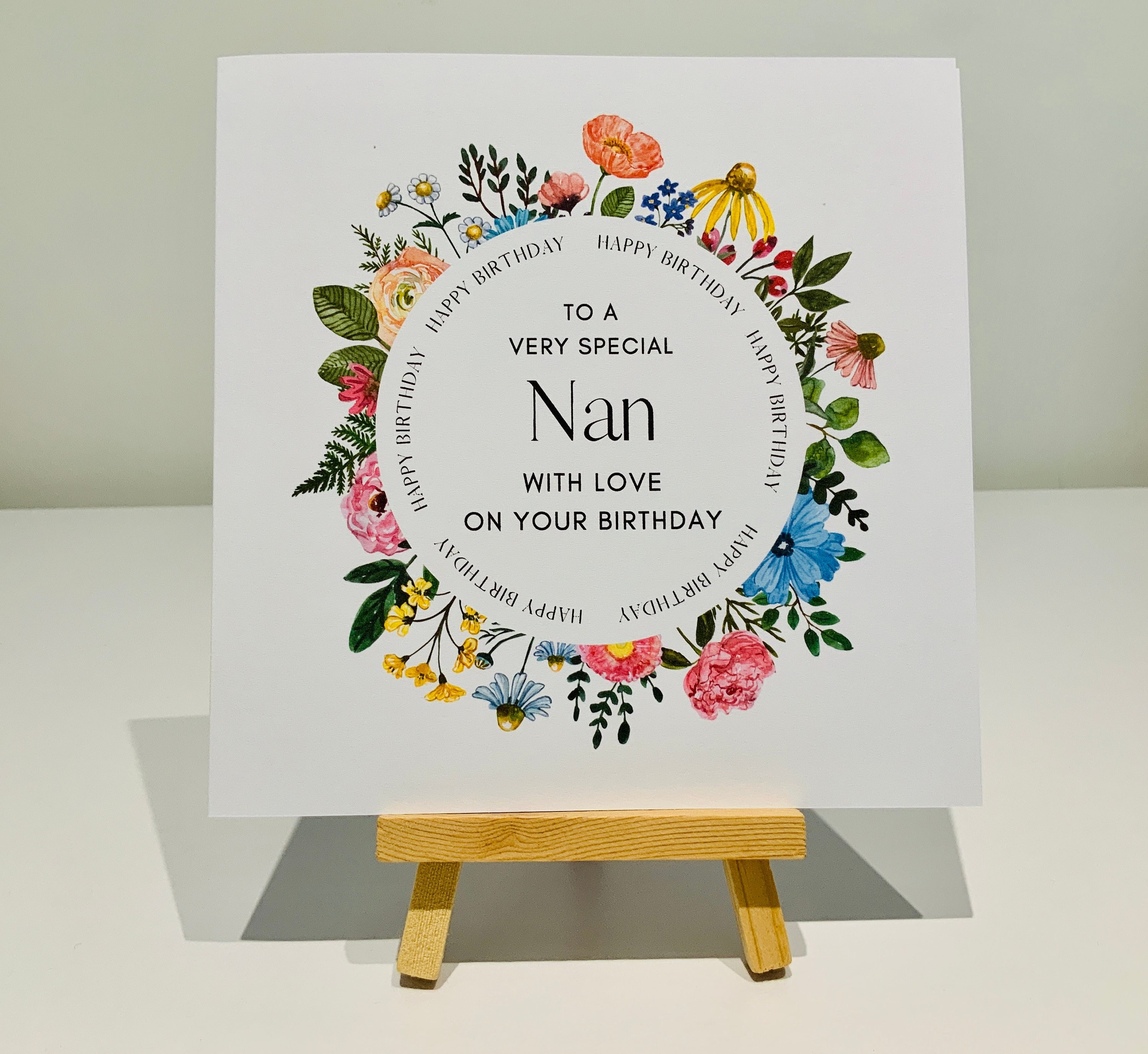 Happy Birthday Nan Nan Birthday Card Special Nan Birthday - Etsy