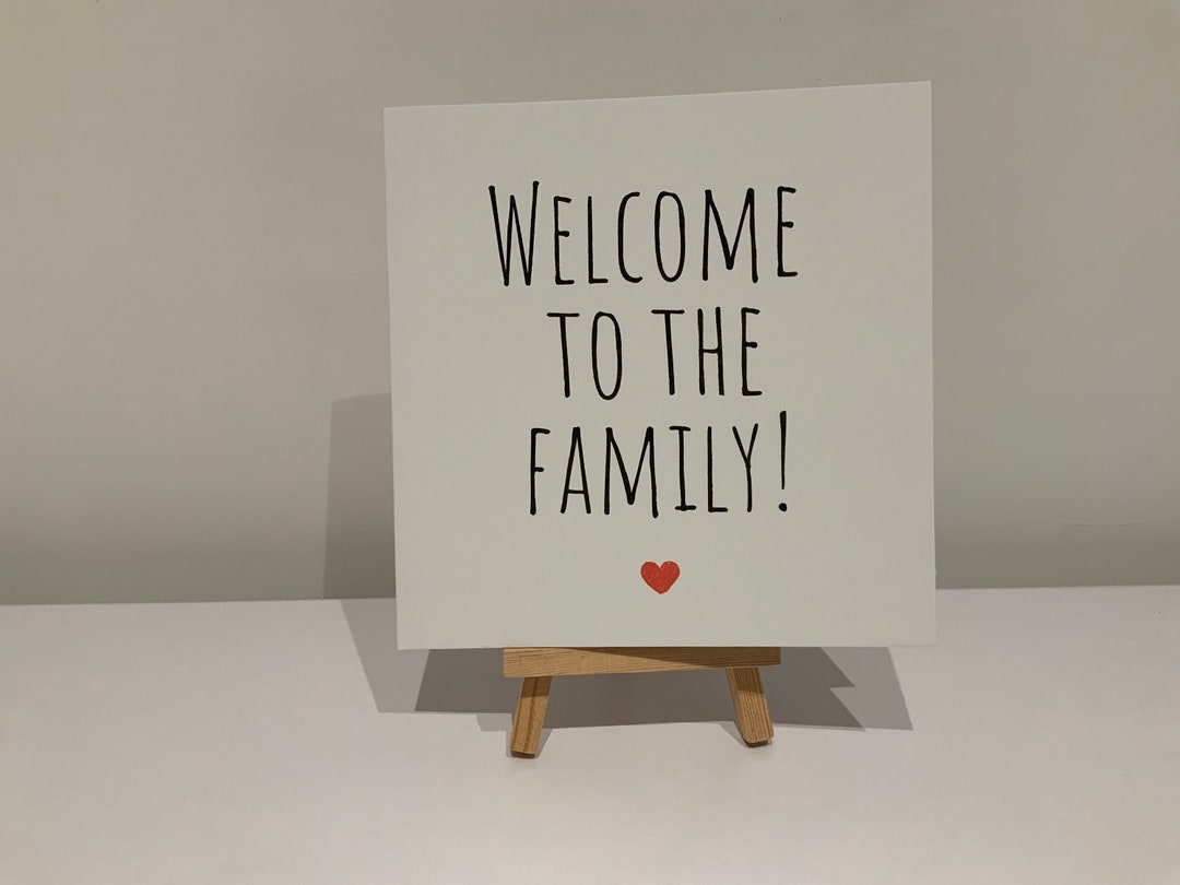 Welcome to the Family Card - Etsy