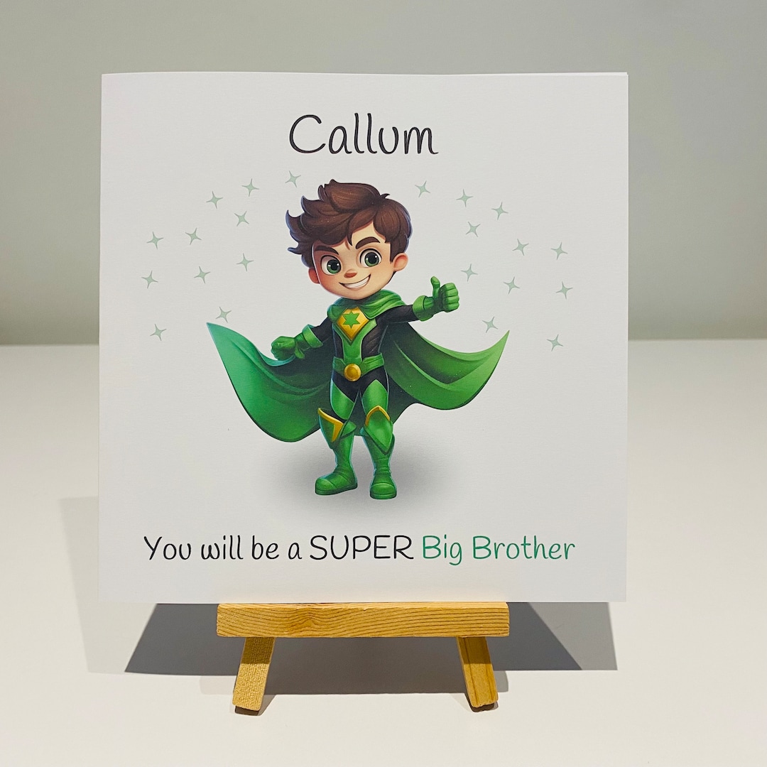 Big Brother Card, Personalised, Super Big Brother Card - Etsy