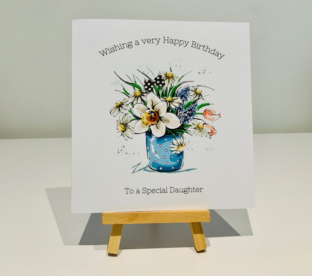 Daughter Birthday Card, Special Daughter Birthday Card - Etsy