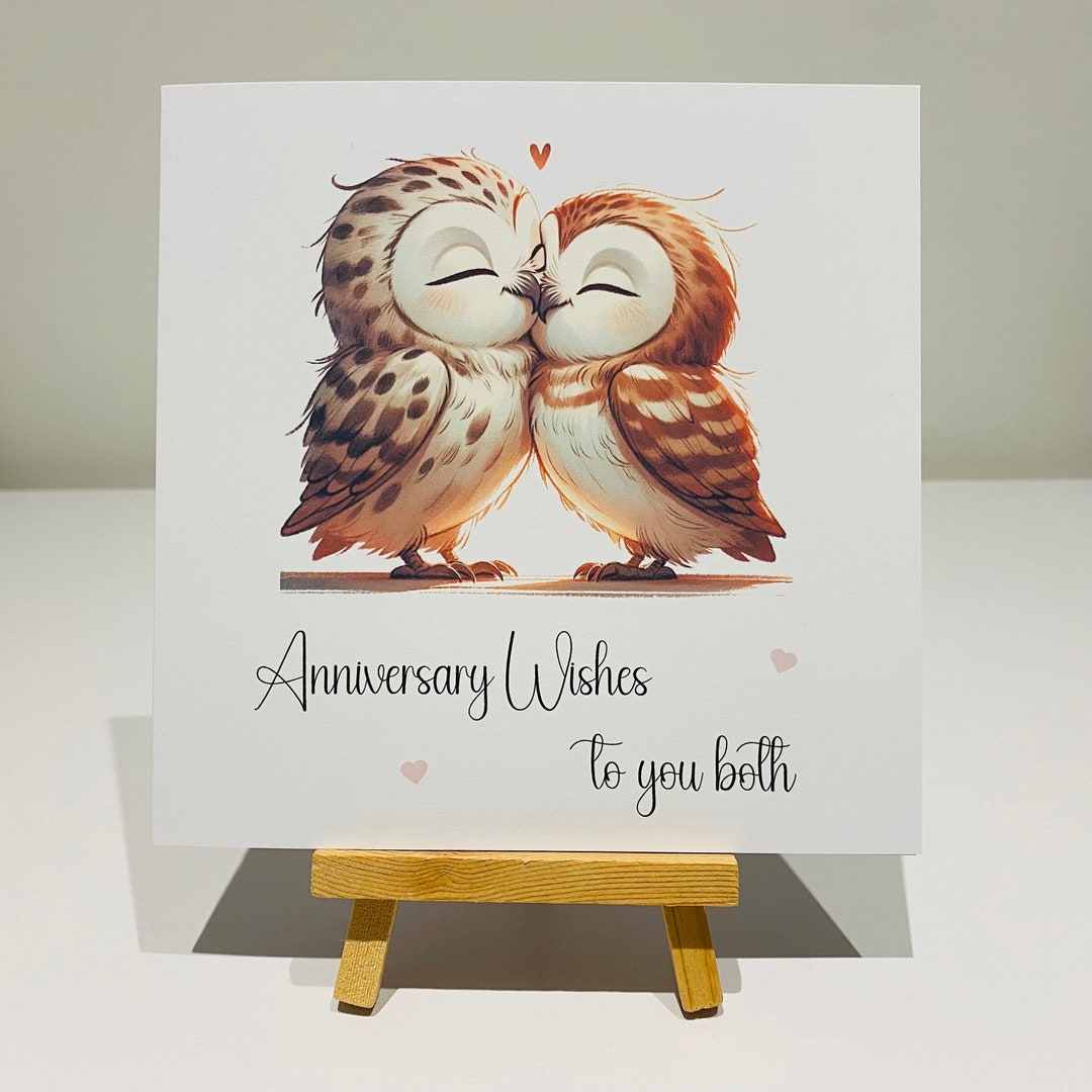 Anniversary Card, Wedding Anniversary Card, Happy Anniversary, Cute ...