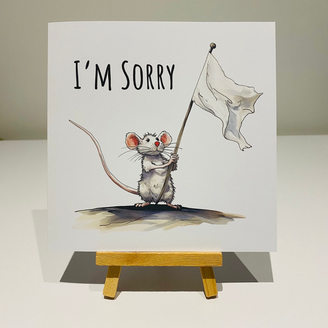 I'm Sorry, Apology Card, Cute Sorry Apology Card - Etsy UK