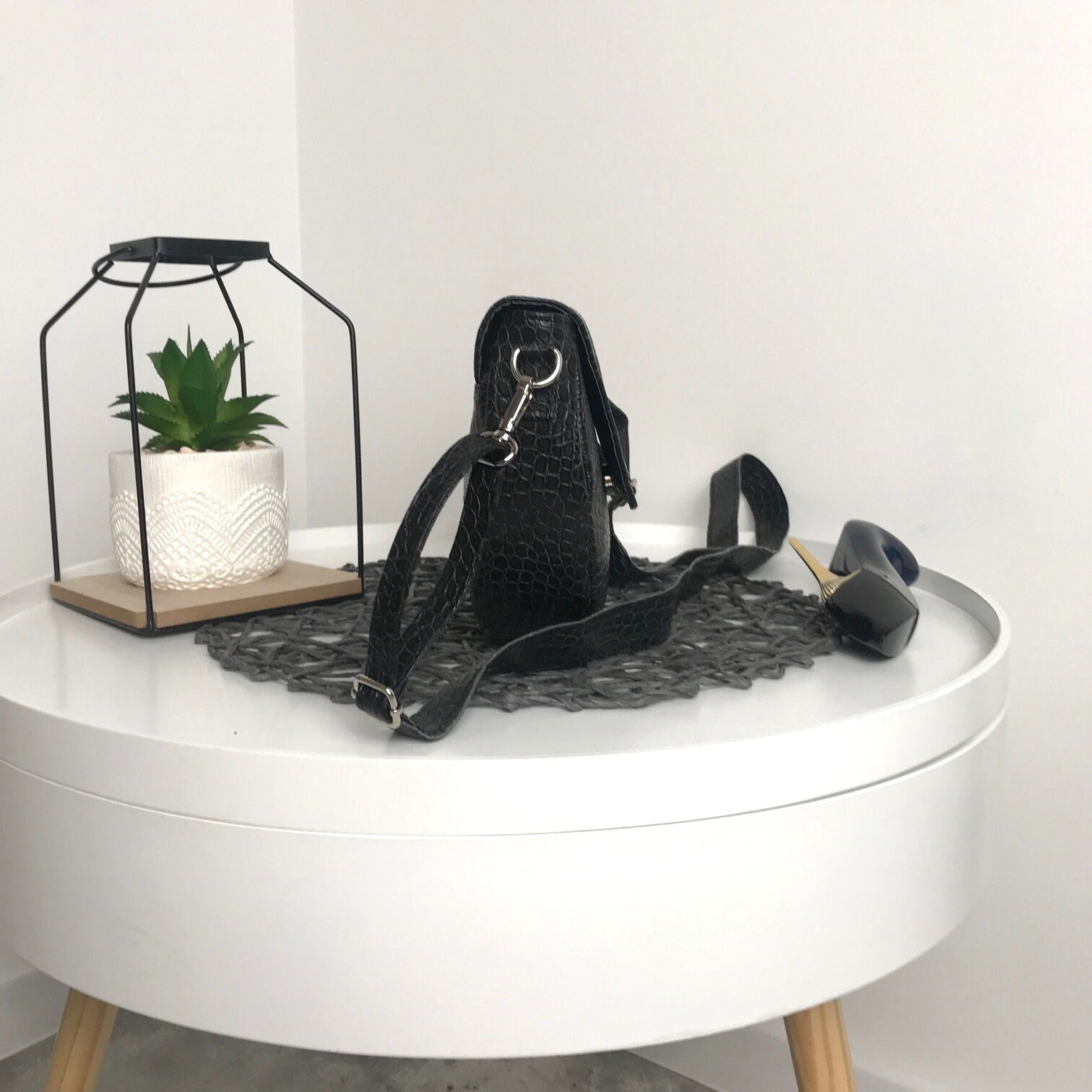 Banana POSTMAN ELEGANT Crocodile Skin Made in Poland by - Etsy