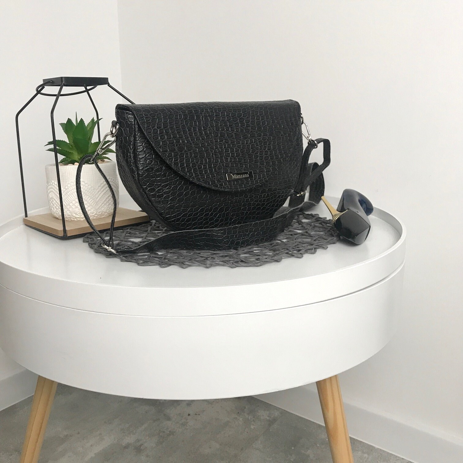 Banana POSTMAN ELEGANT Crocodile Skin Made in Poland by - Etsy