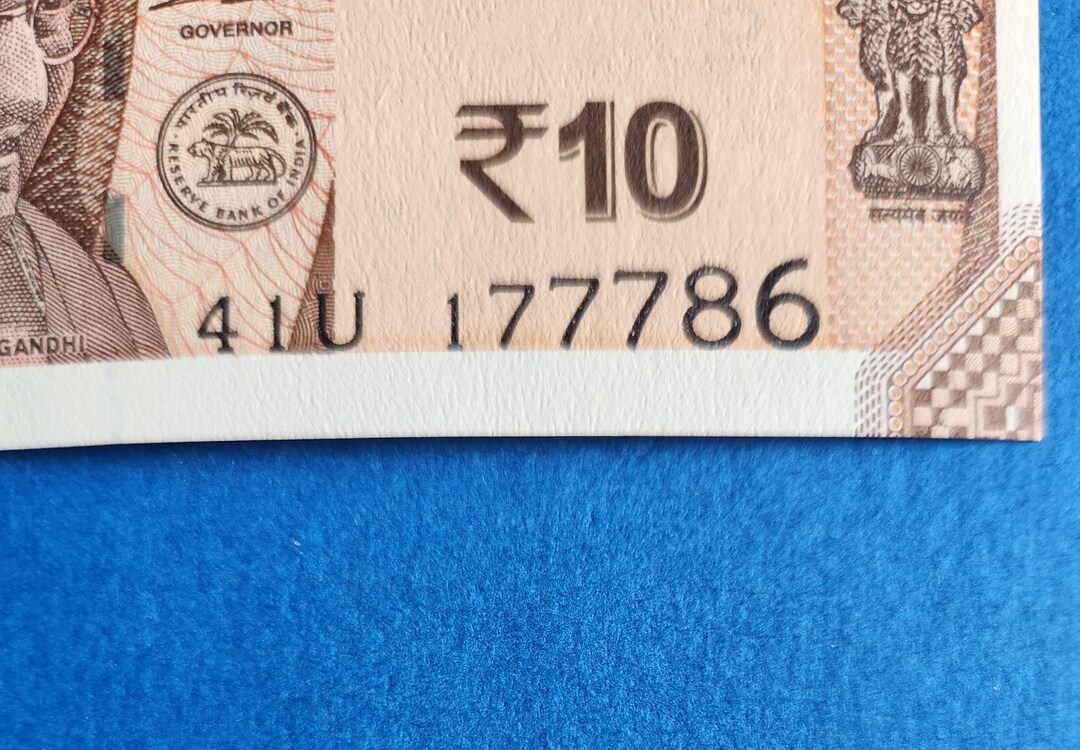 177 786 Holy Serial Number India UNC Banknotes 10 Rupee Bill. - Etsy