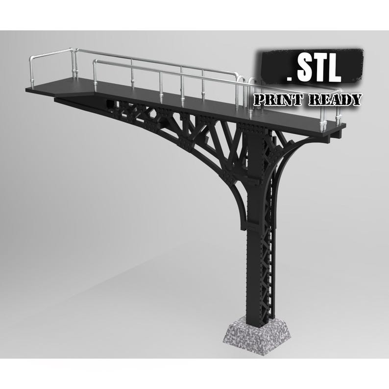 Cantilever Signal Bridge Kit, Scale Model Railroad Trackside,stl File,3d Printing,diecast,high ...