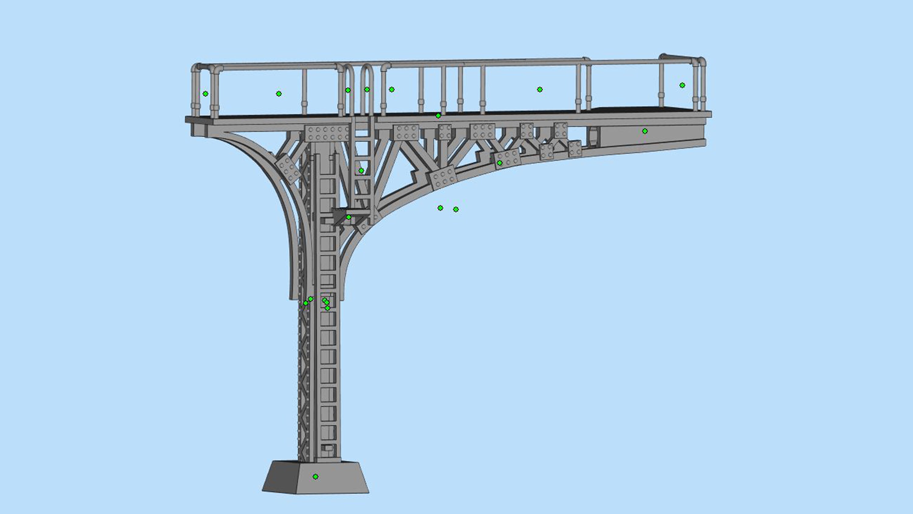 Cantilever Signal Bridge Kit, Scale Model Railroad Trackside,stl File,3d Printing,diecast,high ...