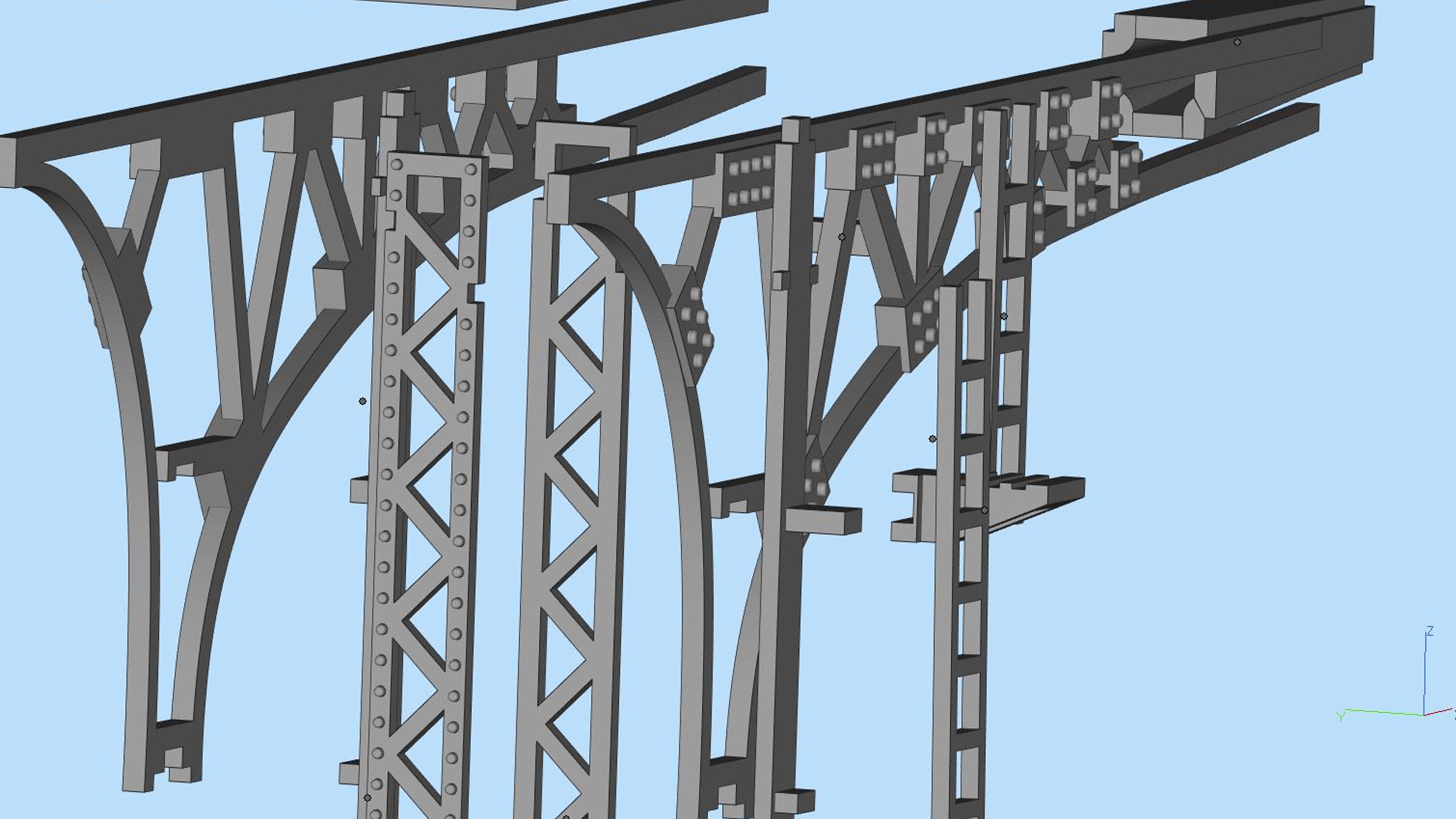 Cantilever Signal Bridge Kit, Scale Model Railroad Trackside,stl File,3d Printing,diecast,high ...