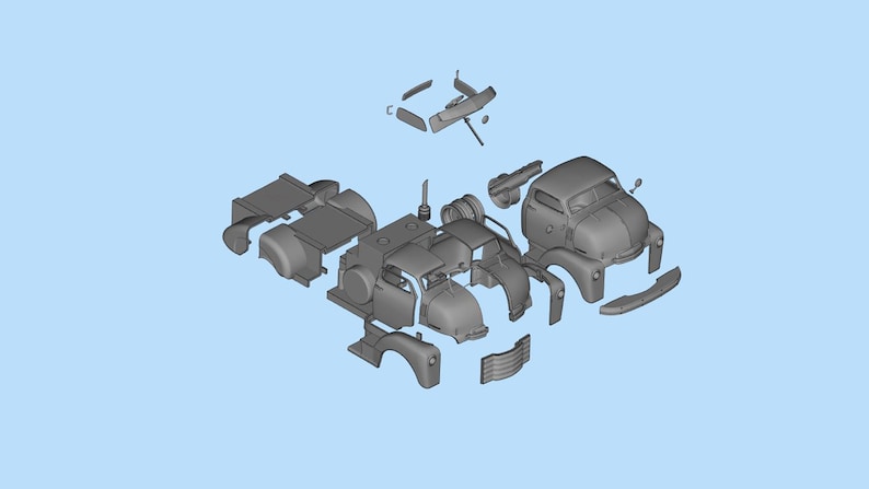 Heavy Chevy Rat Truck, Rat Rod, Lowered Truck 3D Model for Print,stl ...