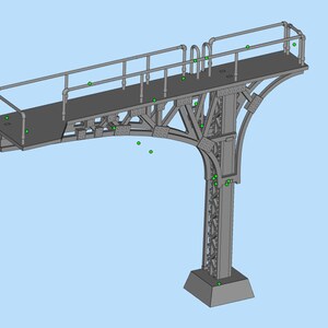 Cantilever Signal Bridge Kit, Scale Model Railroad Trackside,stl File,3d Printing,diecast,high ...
