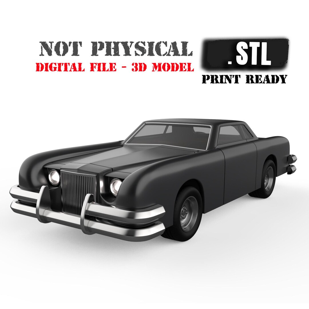 The Car Horror Movie Vehicle STL 3D Model Ready to Print, STL File, for ...