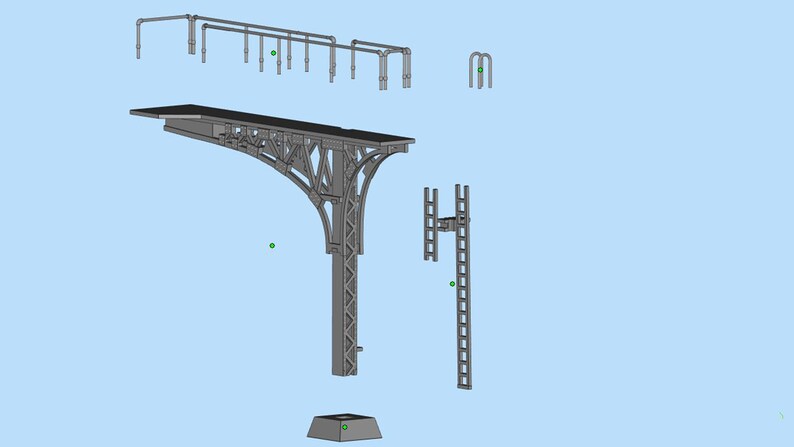 Cantilever Signal Bridge Kit, Scale Model Railroad Trackside,stl File,3d Printing,diecast,high ...