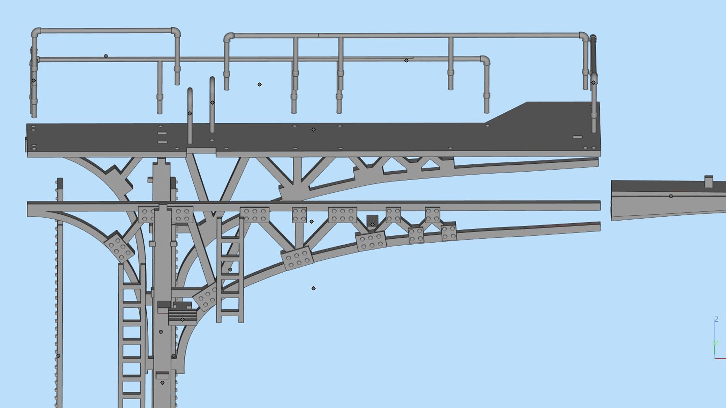 Cantilever Signal Bridge Kit, Scale Model Railroad Trackside,stl File,3d Printing,diecast,high ...